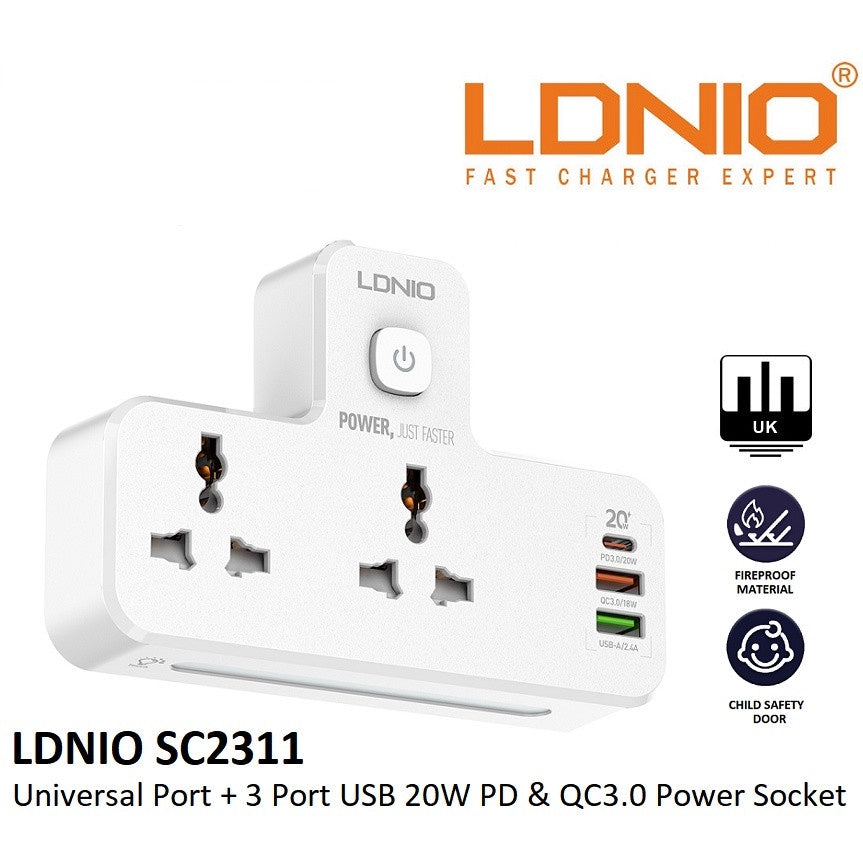 LDNIO Power Socket with PD 20W SC2311 – Litey Store