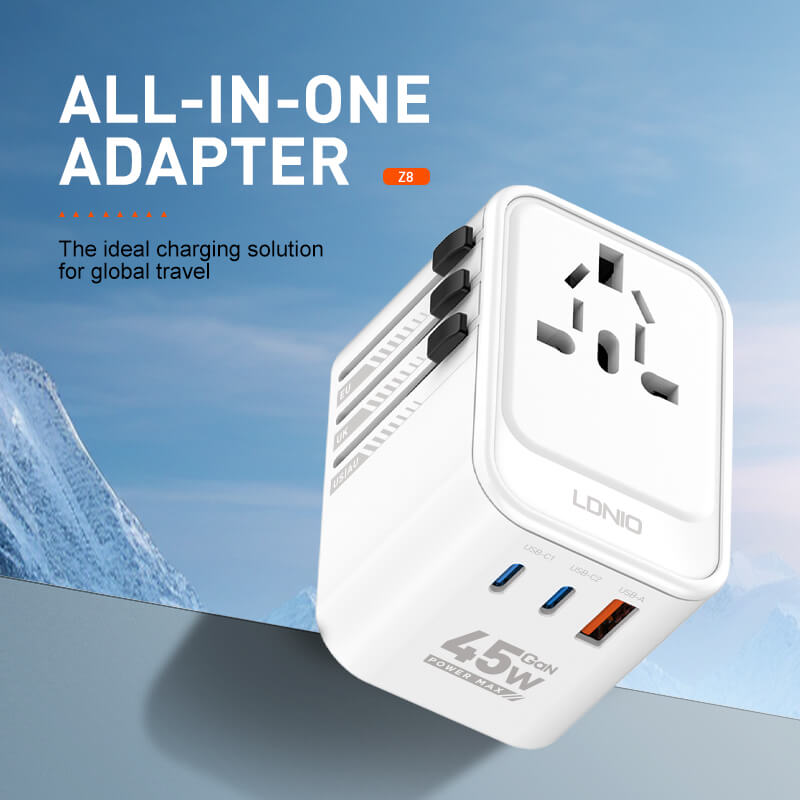LDNIO Travel Adapter with PD 45W Z8 – Litey Store