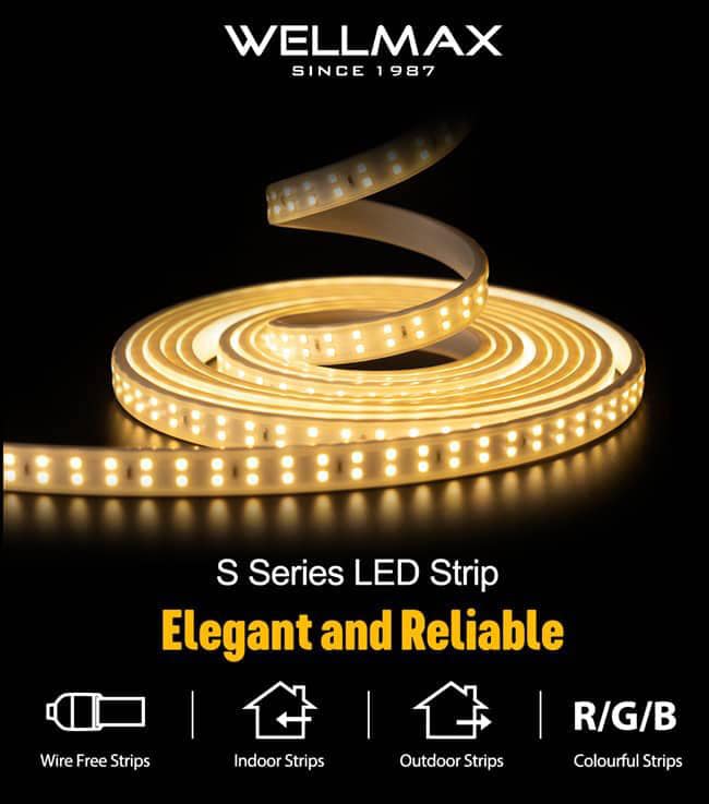 Wellmax LED Strip Light, 9.5 W/m, Waterproof, Warm White – Litey Store