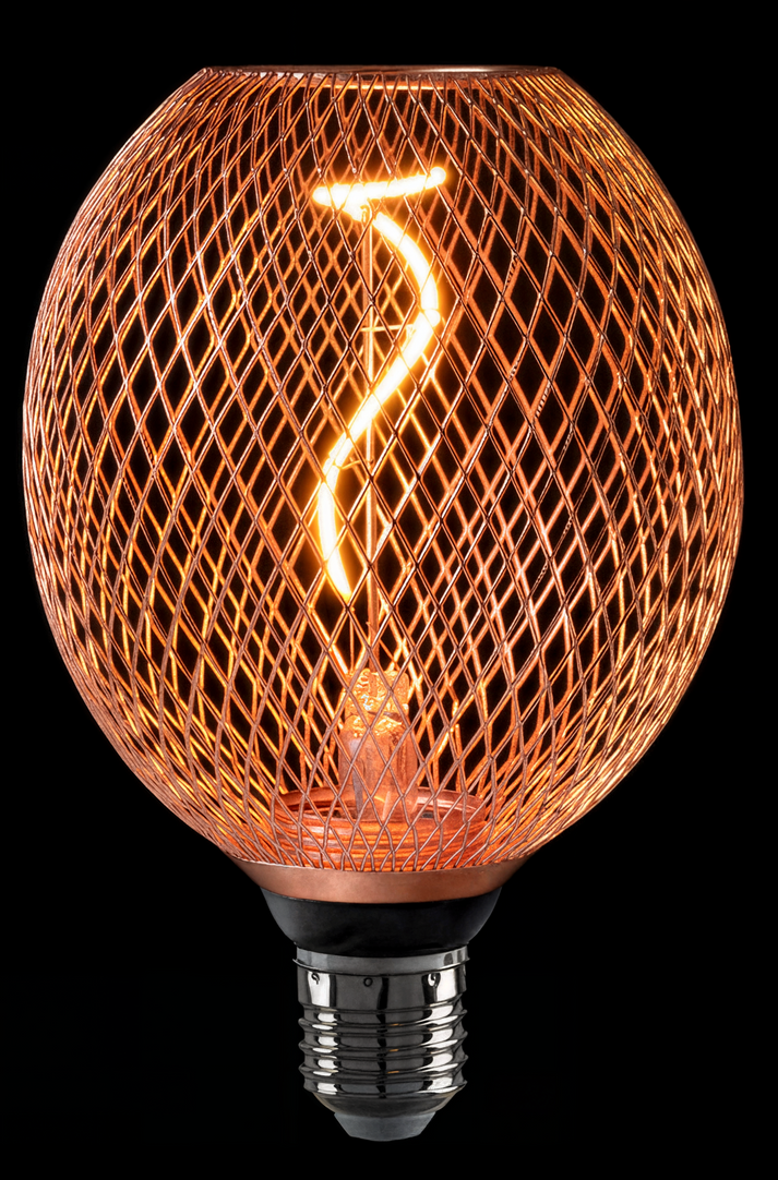 LED Decor Bulb (Industrial Cage Design): Professional Elegance & Moder ...