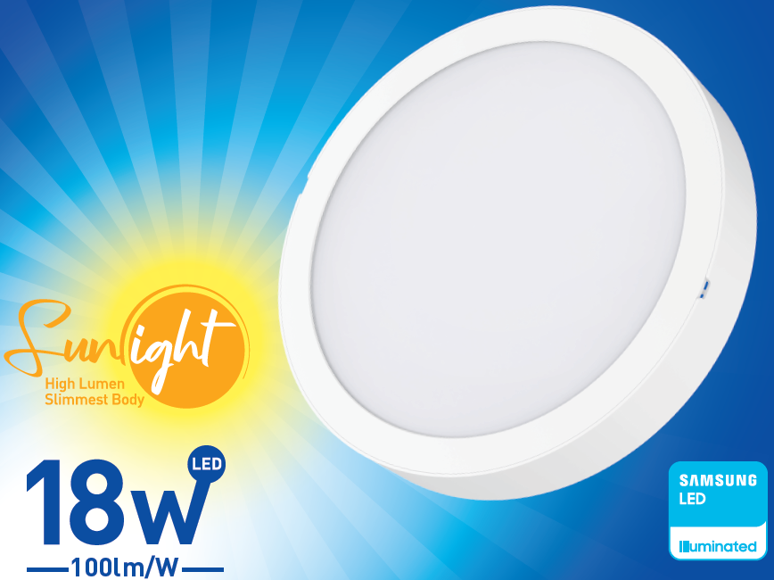 Wellmax, Downlight Surface, Sunlight Series, 18W, Cool White – Litey Store